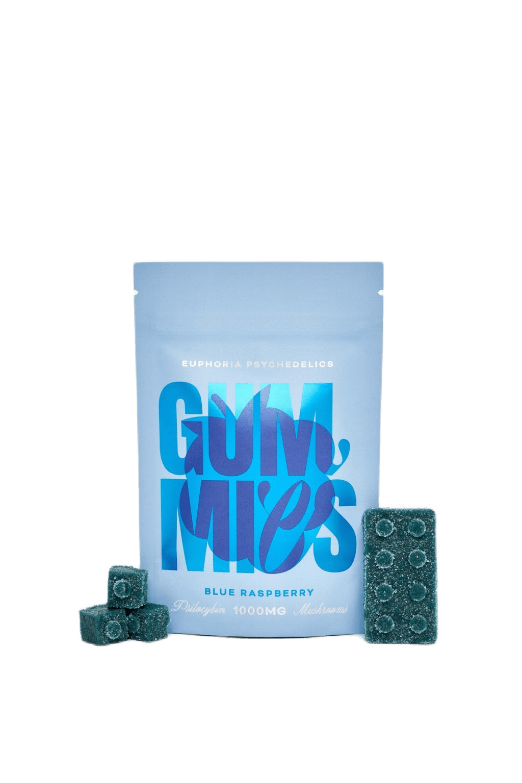 Euphoria Psychedelics - Lego Brick Blue Raspberry Gummies (1000mg ...